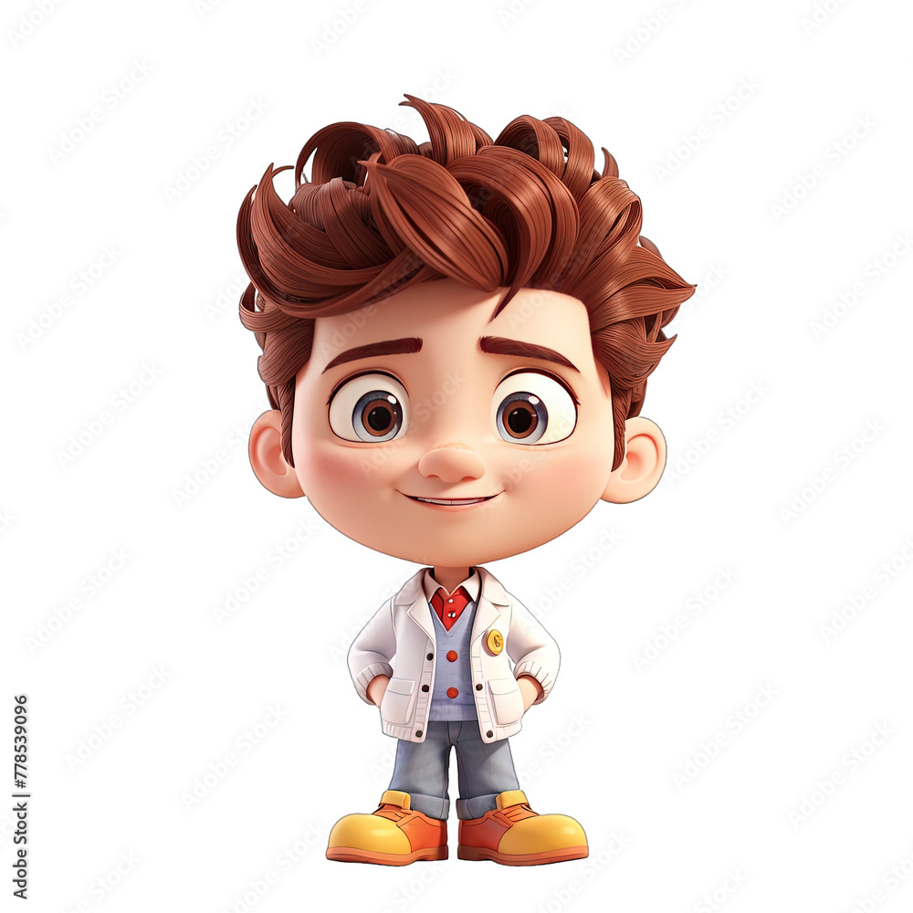 Artist/Actor Character, Cute 3D Artist Character Clipart, 3D Animation ...