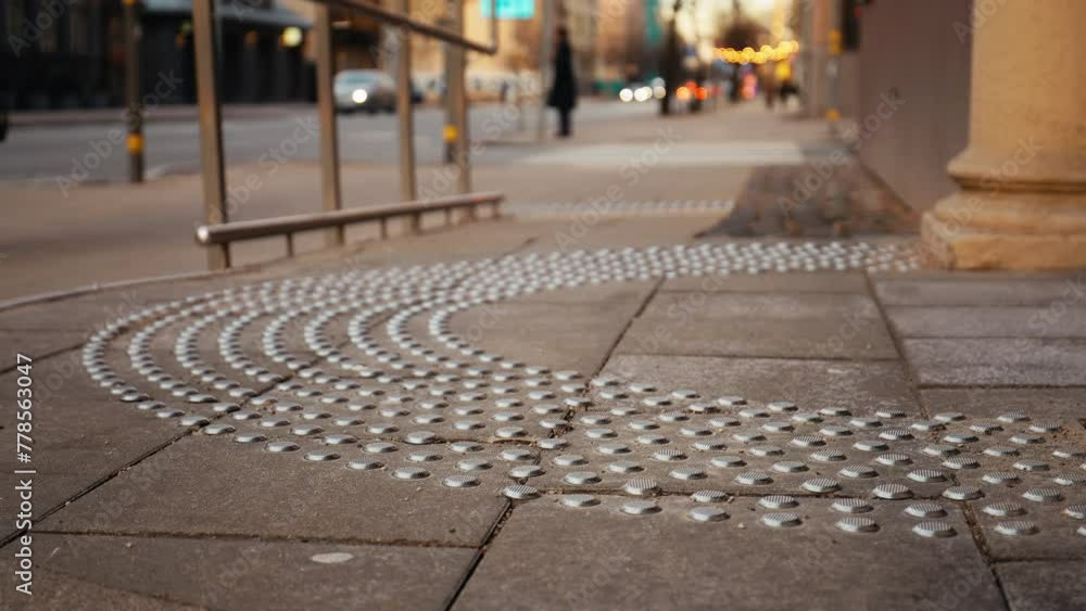 Inclusive infrastructure: Overhead perspective revealing tactile ...