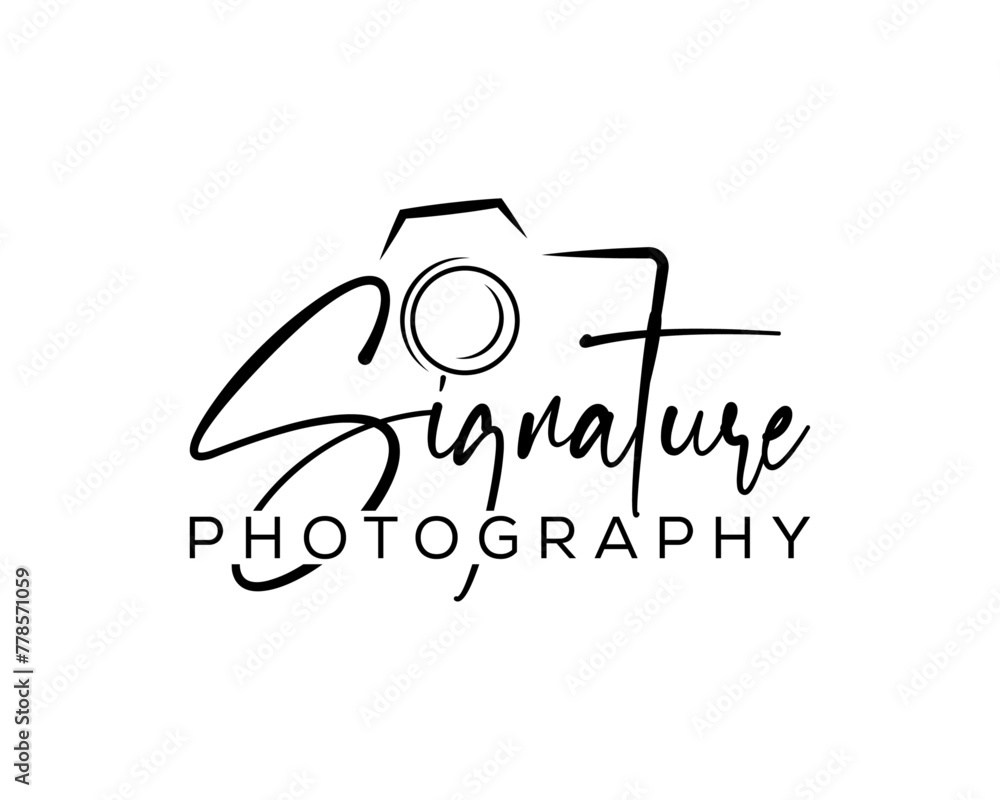 Unique signature photography logo Font Calligraphy Logotype Script Font ...
