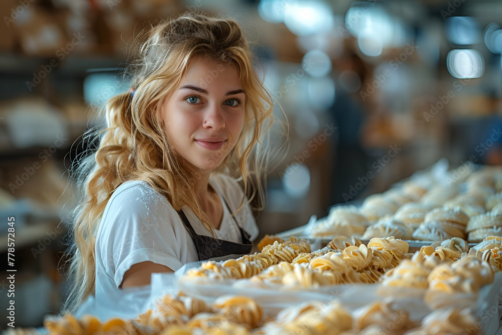 Baker with Pastries, Artisanal Bakery Style, Culinary Passion Concept ...