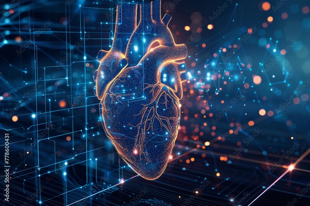 Using artificial intelligence to predict heart disease risk Stock ...