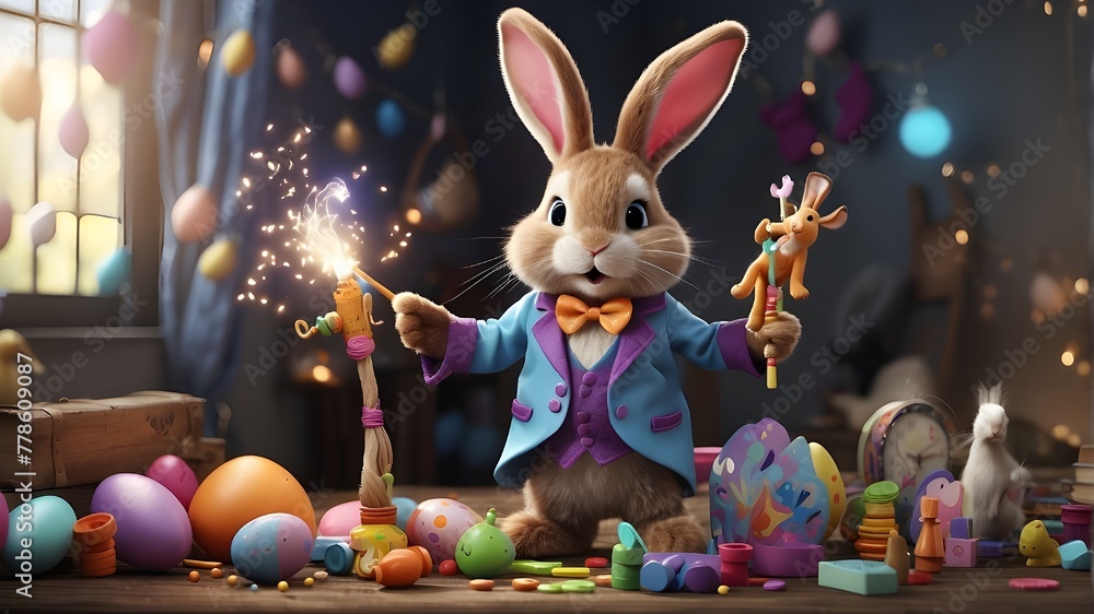 The Easter Bunny, a whimsical rabbit often portrayed in cartoons and ...