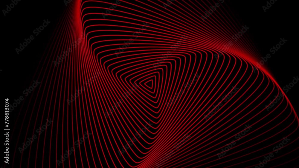 Red abstract background, background with triangle shapes. Neon triangle ...