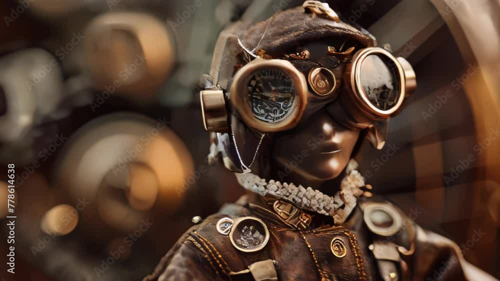 Clad in goggles, pocket watches, leather jacket and other steampunk ...