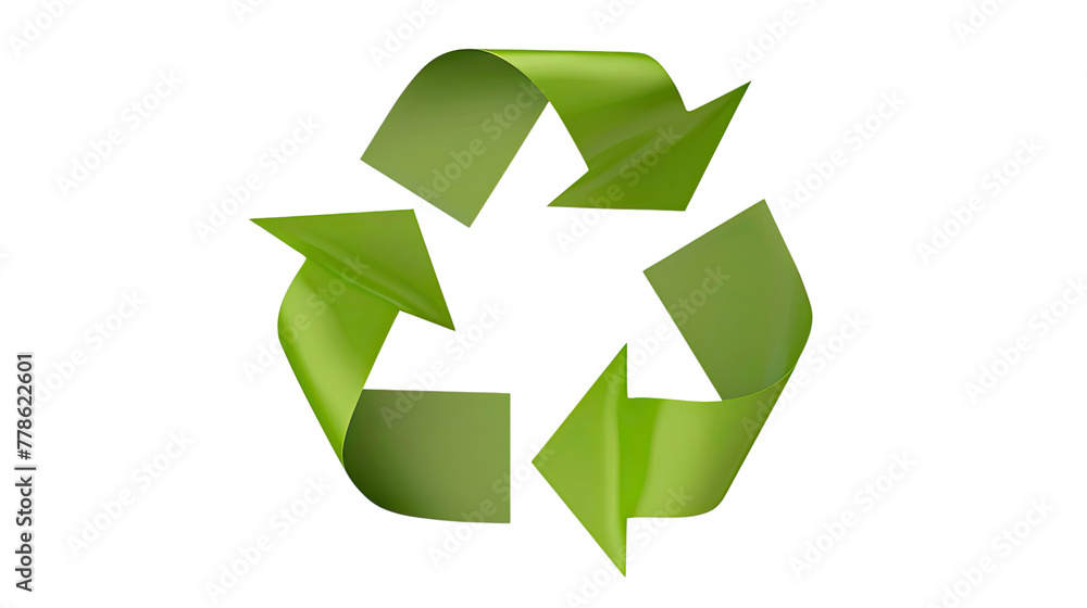 3d recycling symbols on a transparent background. Concept for recycling ...