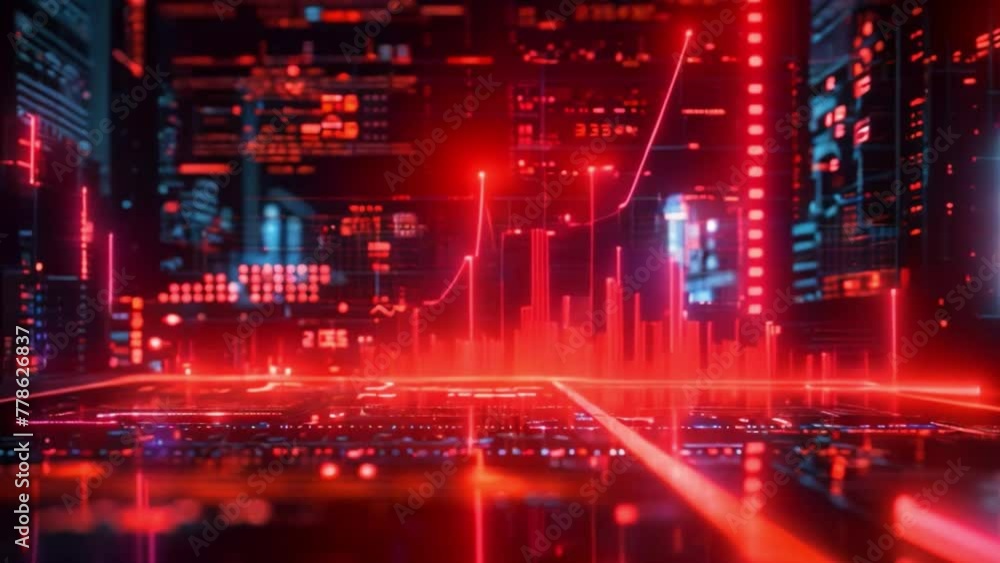 A holographic display of a computer screen with code overflowing from ...