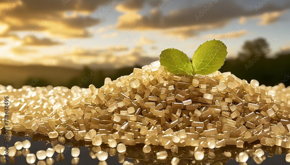 microplastic particle nurdles pollution isolated on transparent ...