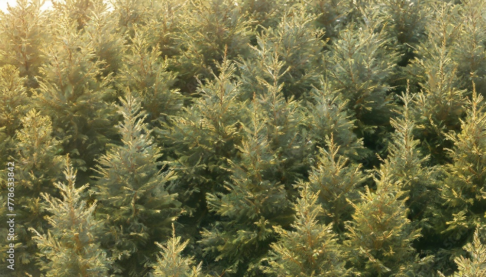 conifer bushes isolated transparent hedge fir pine spruce evergreen ...