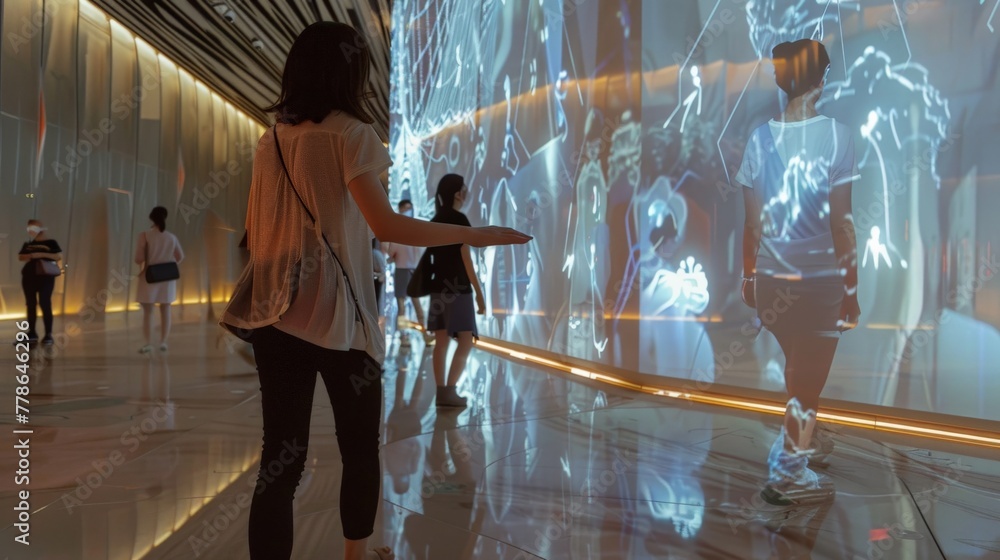 An interactive public installation where AI interprets visitors ...