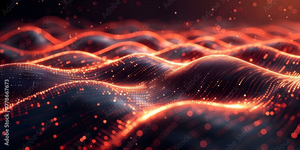 Captivating Digital Waveforms Illustrating the Invisible Power of ...