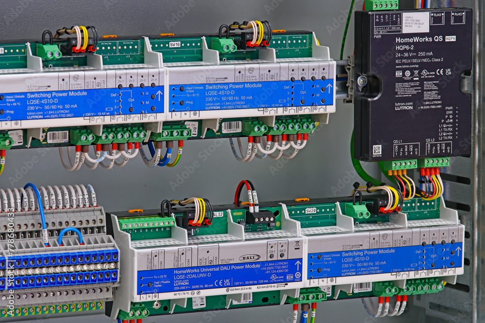 The Lutron Electronic Module For Automatic Control Is Installed In An Electrical Distribution