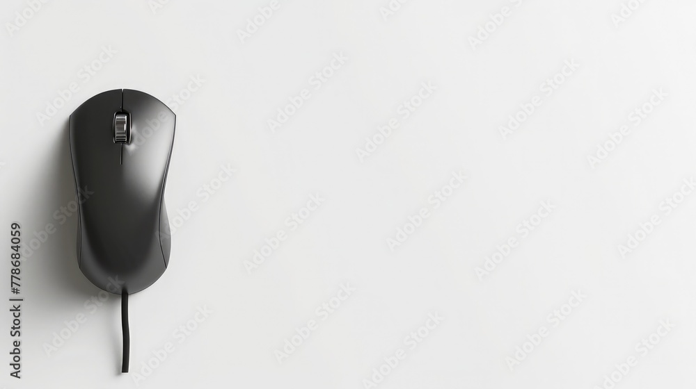 Mouse Pointer On Blank Background Showing Empty Copyspace Website ...