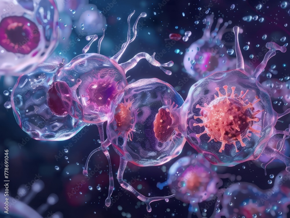 Show the stages of RSV replication in the body Stock Illustration ...