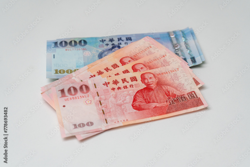 Taiwanese Dollar Banknote On White Background Stock Photo Adobe Stock Taiwanese Dollar Banknote On White Background Stock Photo Adobe Stock