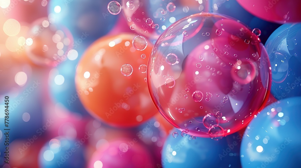 Colorful balls abstract wallpaper and background. Pattern design for ...