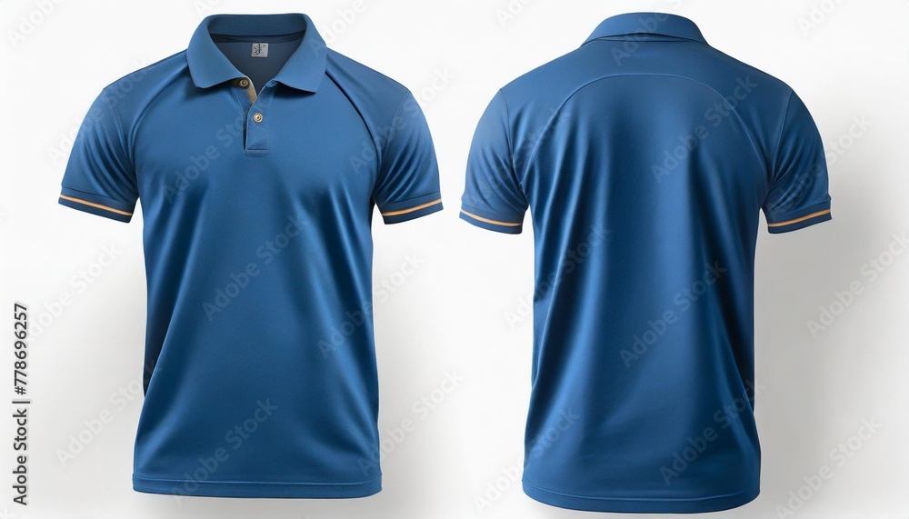 a striking blue polo shirt mockup perfect for showcasing your own ...