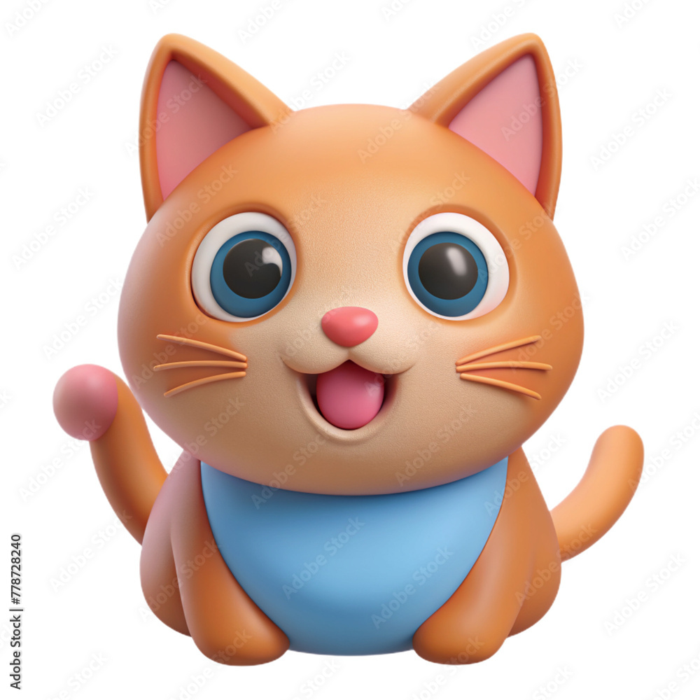 Beautiful 3D Cat PNG Images Stunning Digital Feline Renderings Stock ...