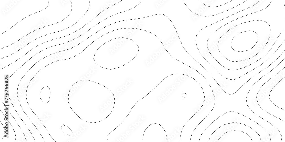 Topographic gradient line map. Abstract circle lines background ...