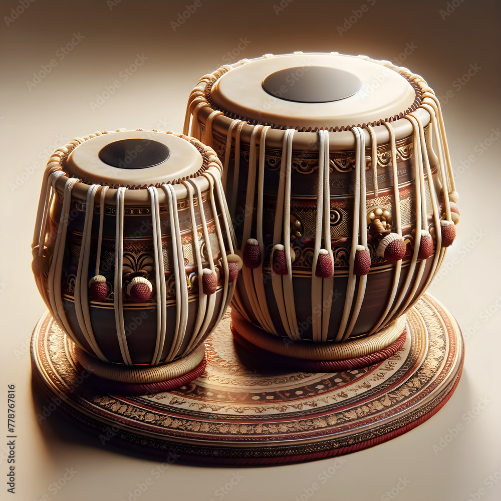 Traditional Indian Tabla: Detailed 3D Rendering, 3D Rendering of Tabla ... Traditional Indian Tabla: Detailed 3D Rendering, 3D Rendering of Tabla ...