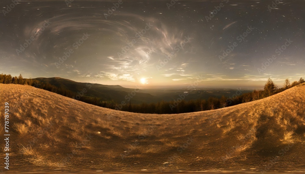 360 degree star field panorama with open star cluster environment hdri ...