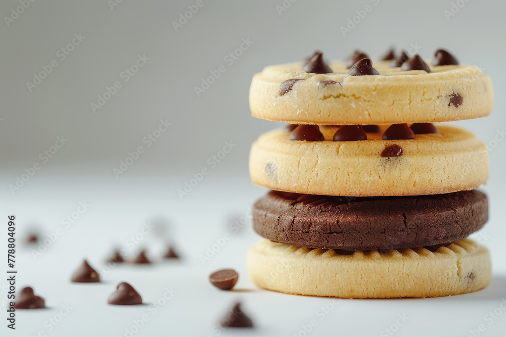 Phone screensaver with cookies and chocolate. Wallpaper for smartphone ...