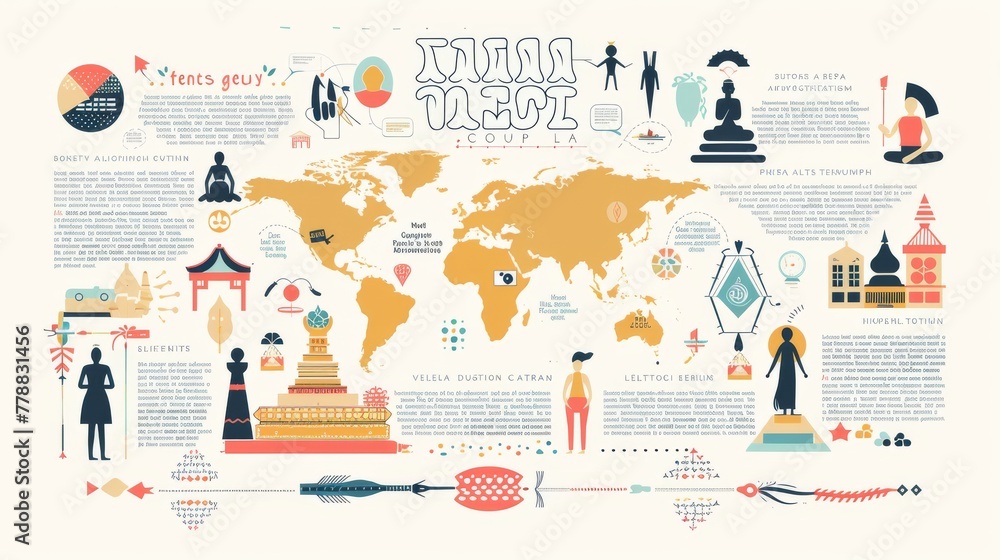 An infographic depicting various elements that define culture ...