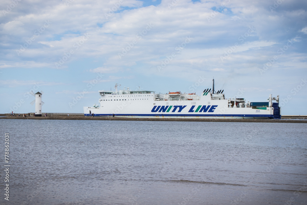 Swinoujscie, West Pomeranian - Poland - June 7, 2022: Wolin ferry ...