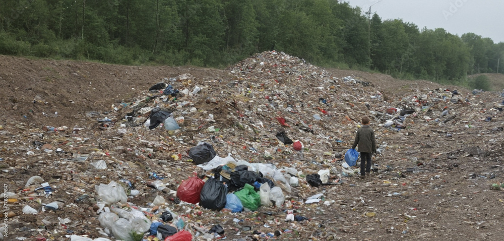 tired poor child kid boy caucasian, collect garbage for sale because of ...