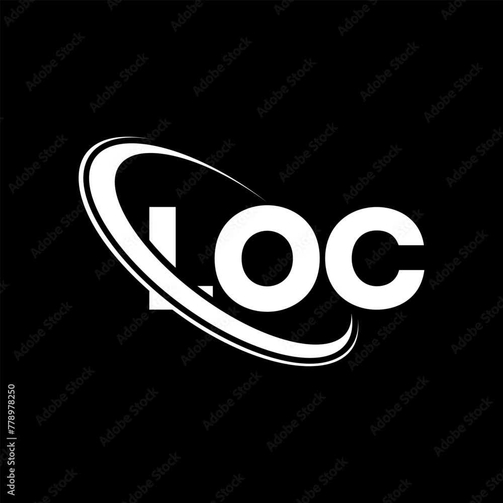 LOC logo. LOC letter. LOC letter logo design. Initials LOC logo linked ...