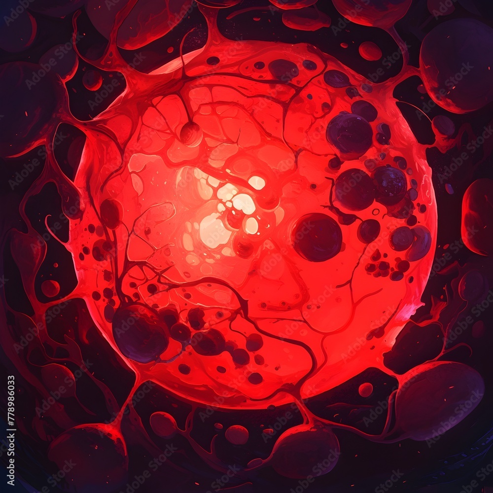 Glowing Red Pepsinogen Enzyme Precursor Release from Chief Cells in ...