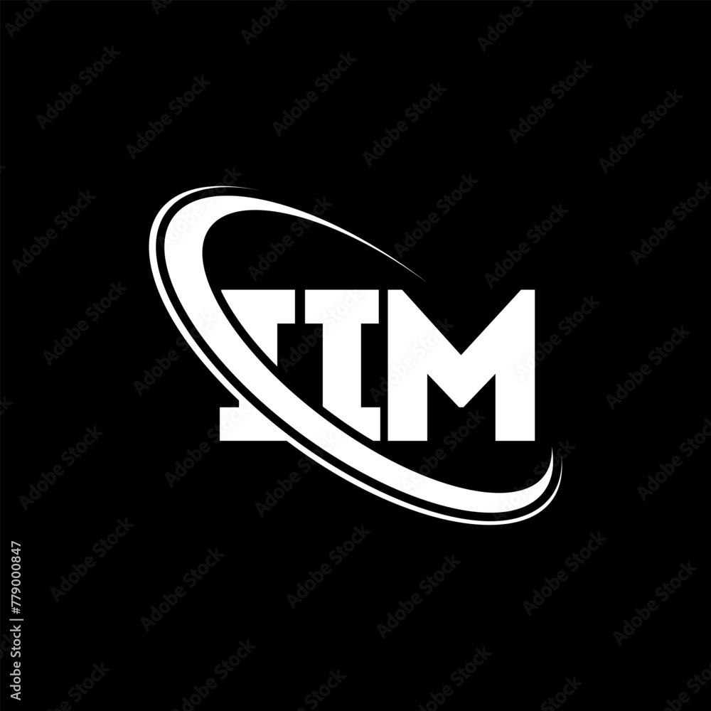 IIM logo. IIM letter. IIM letter logo design. Initials IIM logo linked ...