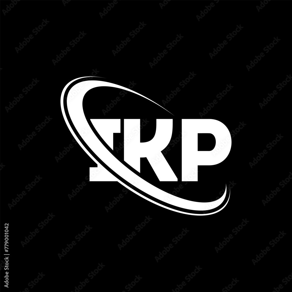 IKP logo. IKP letter. IKP letter logo design. Initials IKP logo linked ...