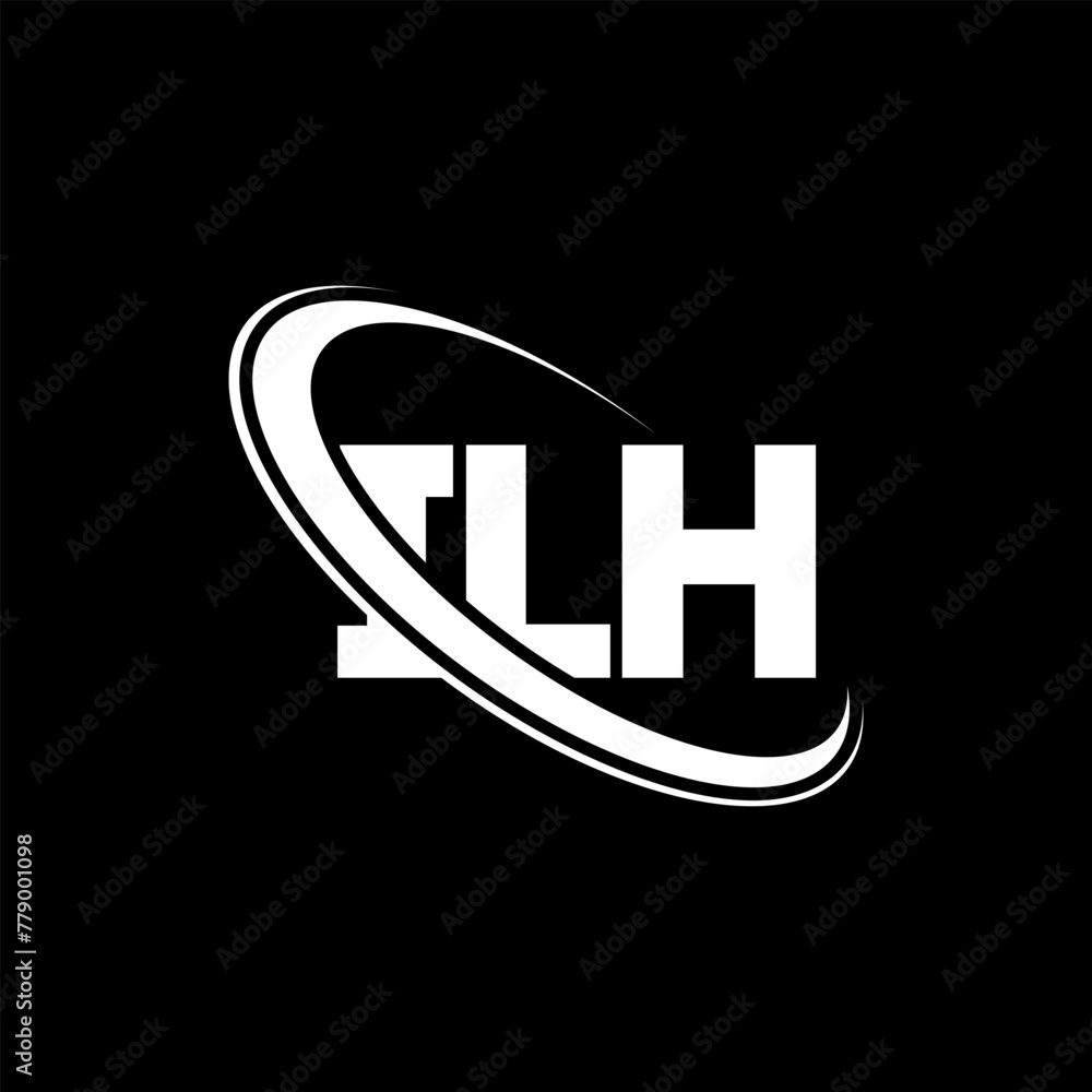 ILH logo. ILH letter. ILH letter logo design. Initials ILH logo linked ...