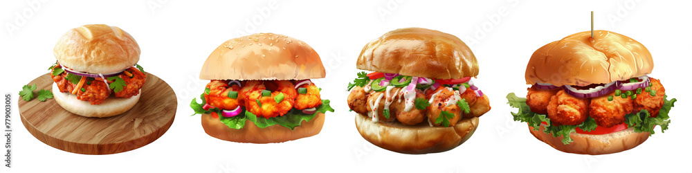 Vada Pav clipart collection, symbol, logos, icons isolated on ...