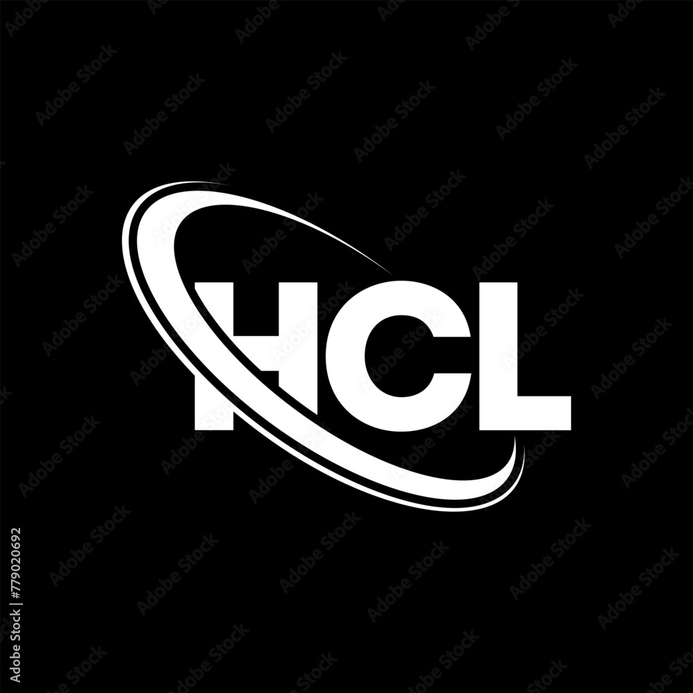 HCL logo. HCL letter. HCL letter logo design. Initials HCL logo linked ...