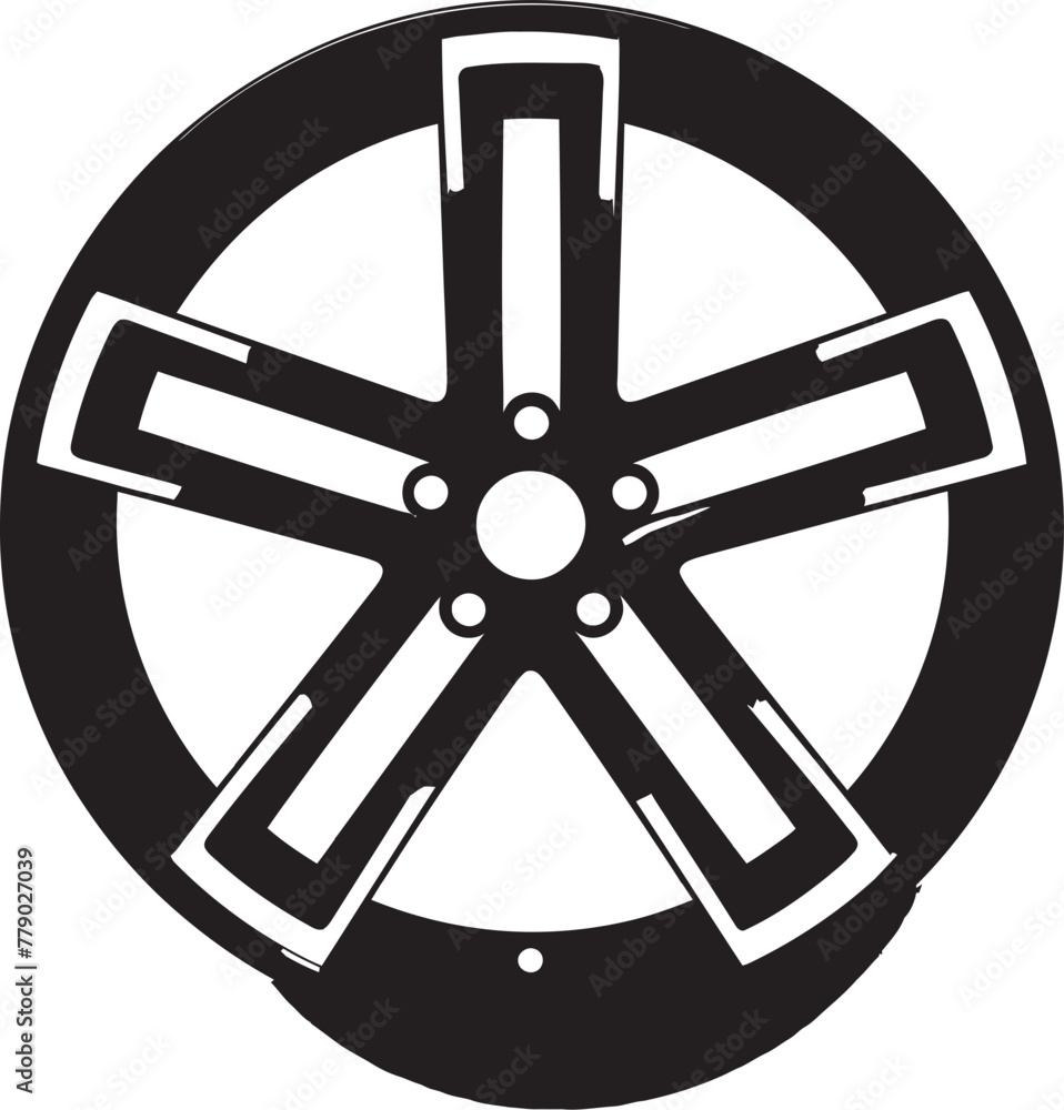 Shiny Spin Sparkling Alloy Wheel Vector Logo Icon Alloy Advancement ...