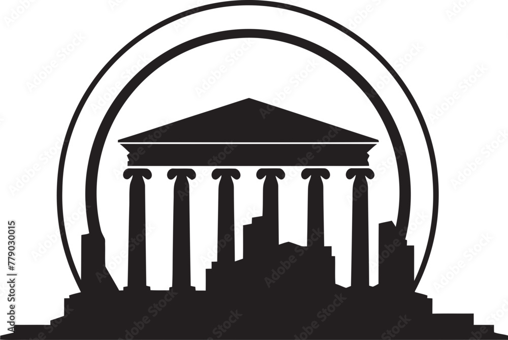 Timeless Greek Architectural Symbols Vector Edition Historic Greek ...