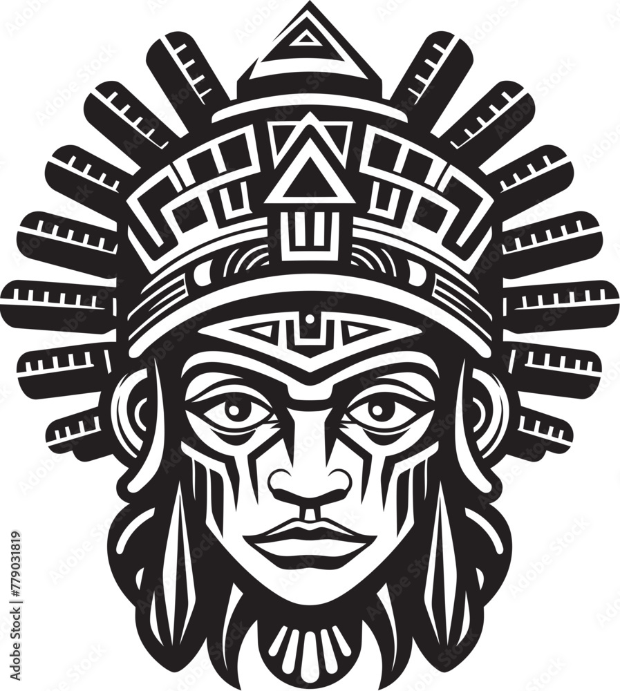 Rediscovering Aztec Symbolic Meaning Antique Drawing Icon Logos Antique ...