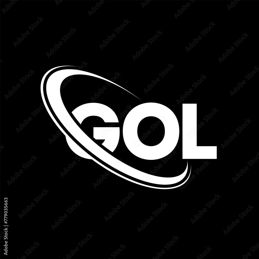 GOL logo. GOL letter. GOL letter logo design. Initials GOL logo linked ...