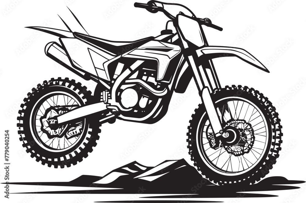 Enduro Explorer Dirt Bike Vector Logo Design for Off Road Adventures ...