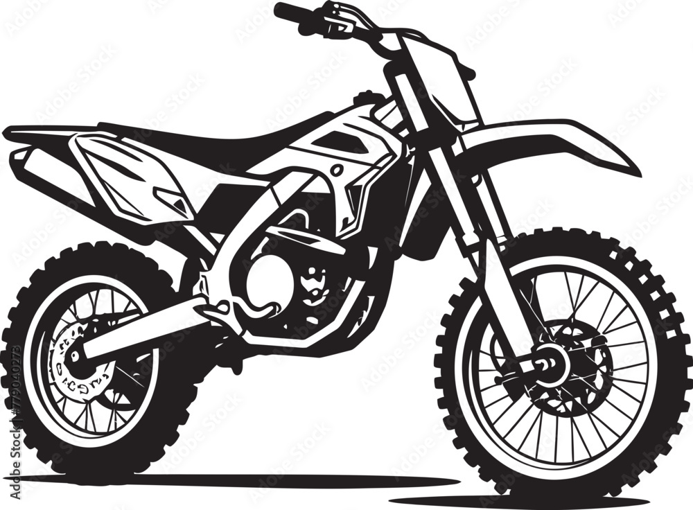 Enduro Excitement Dirt Bike Emblem in Vector Design Velocity Vanguard ...