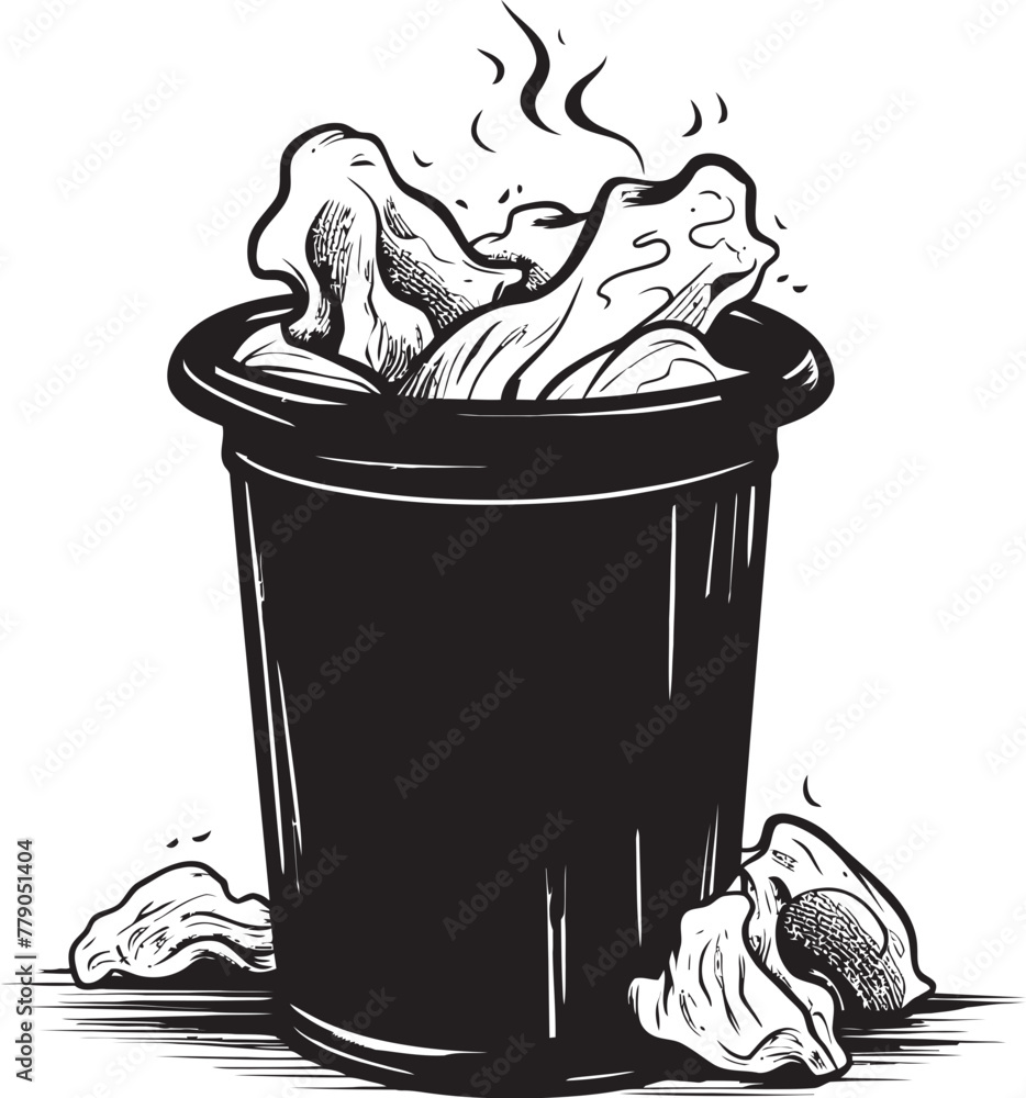 Recycling Bin Illustration Nurturing Environmental Responsibility Trash ... Recycling Bin Illustration Nurturing Environmental Responsibility Trash ...