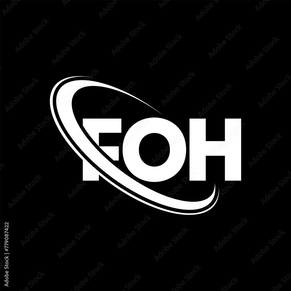 Foh Logo Foh Letter Foh Letter Logo Design Initials Foh Logo Linked