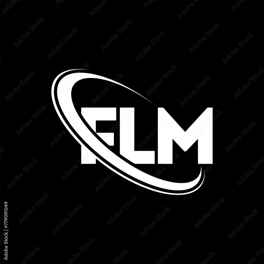 FLM logo. FLM letter. FLM letter logo design. Initials FLM logo linked ...