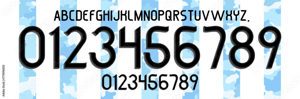 new font vector team south american national team 2020, kit sport style ...