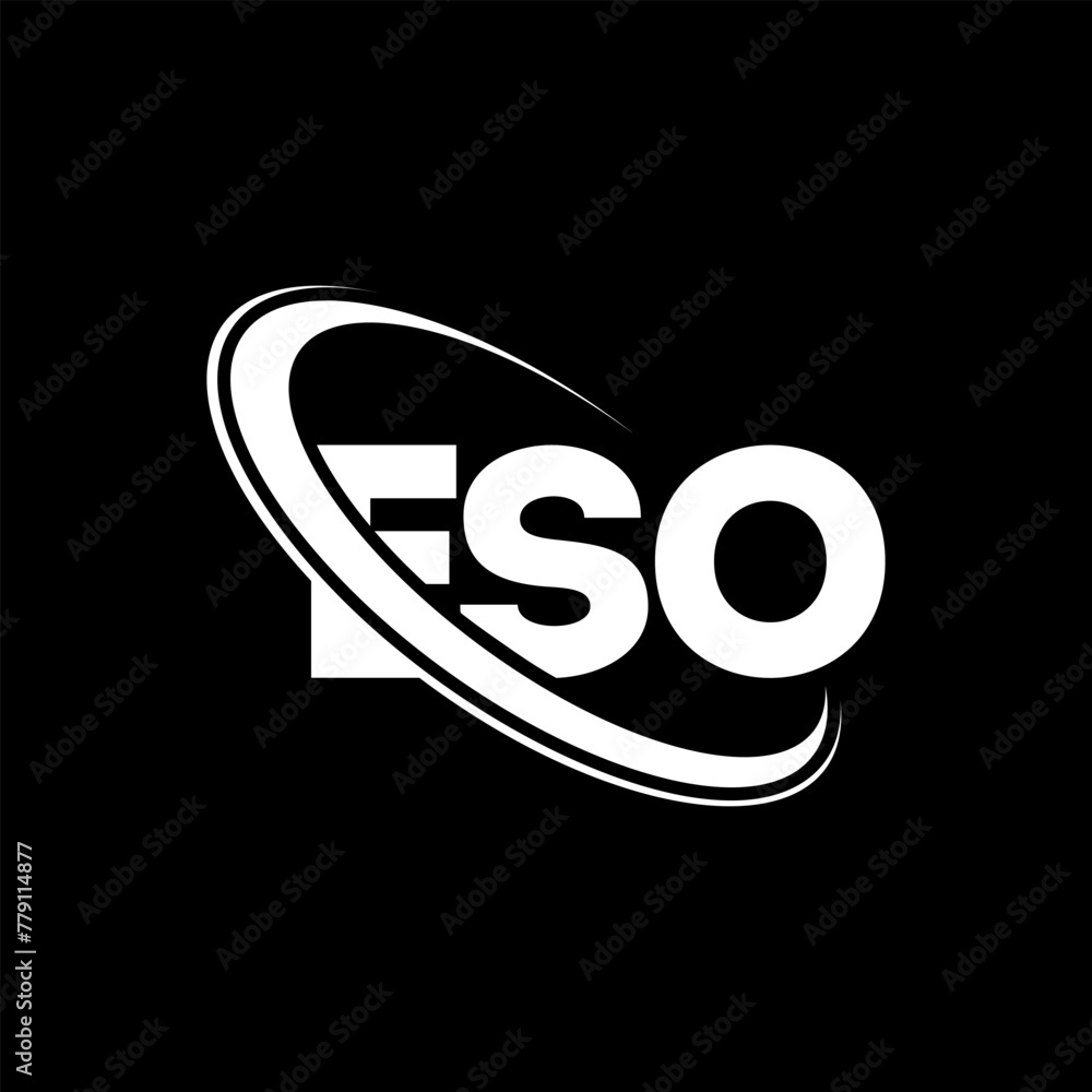 ESO logo. ESO letter. ESO letter logo design. Initials ESO logo linked ...