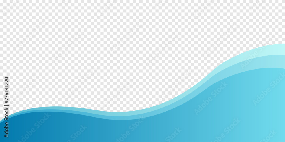 Wave divider shape separator header and border for website and app. Top ...