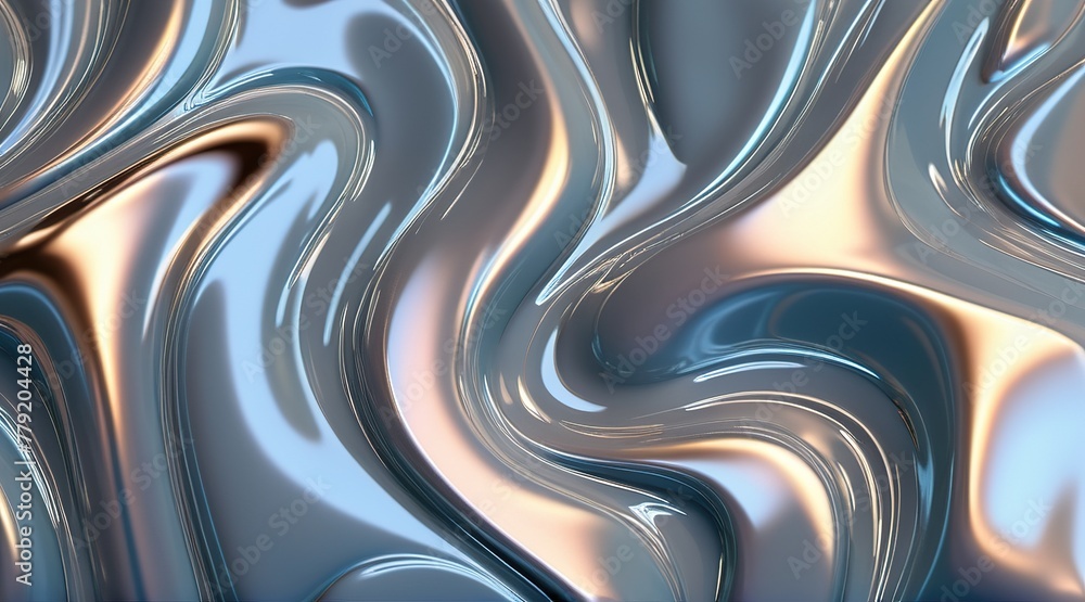 Liquid metallic texture, backdrop for web promotion. Close up texture ...