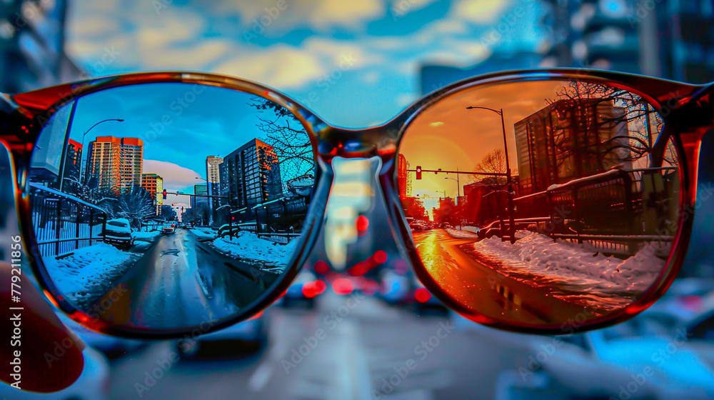 Illustrate the differences in perception between the wearers own view ...