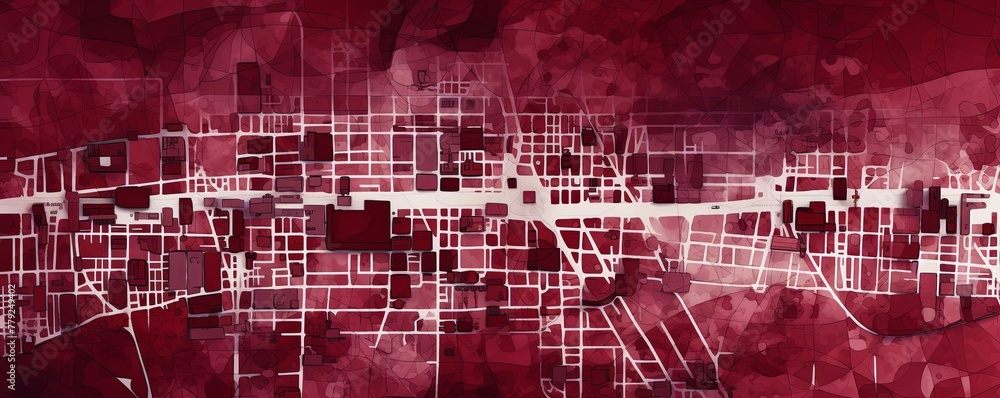 Maroon and white pattern with a Maroon background map lines sigths and ...